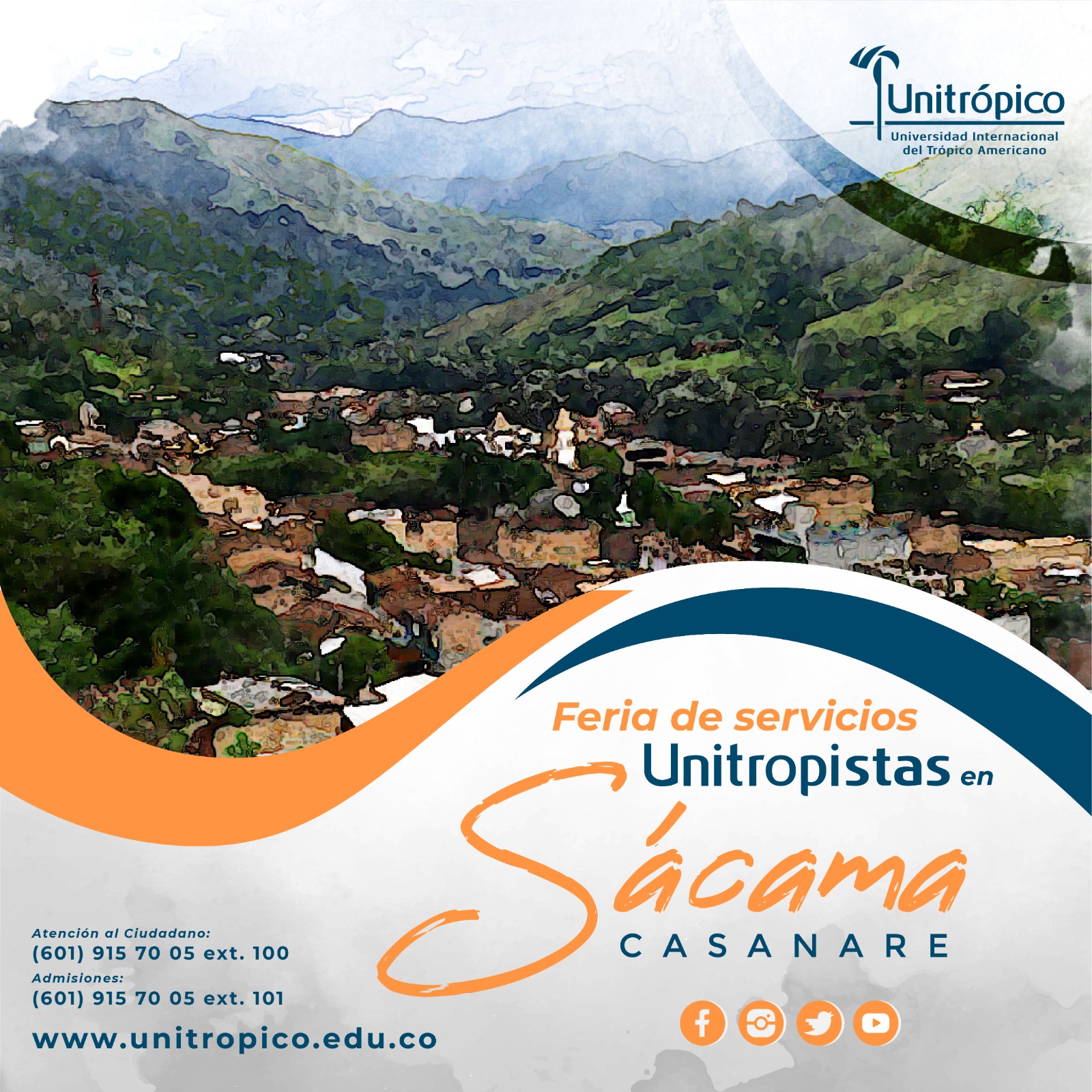 Unitrópico realizará feria de servicios en Sácama
